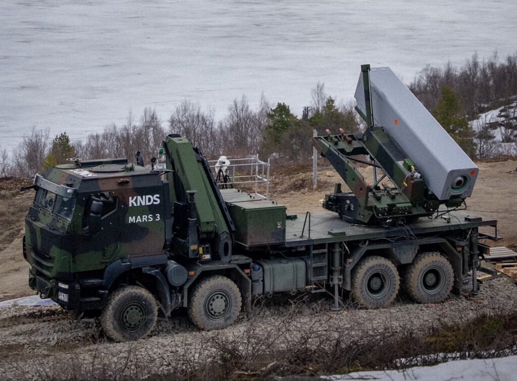 Testschießen der neuen Raketenartillerie Mars 3 der Bundeswehr