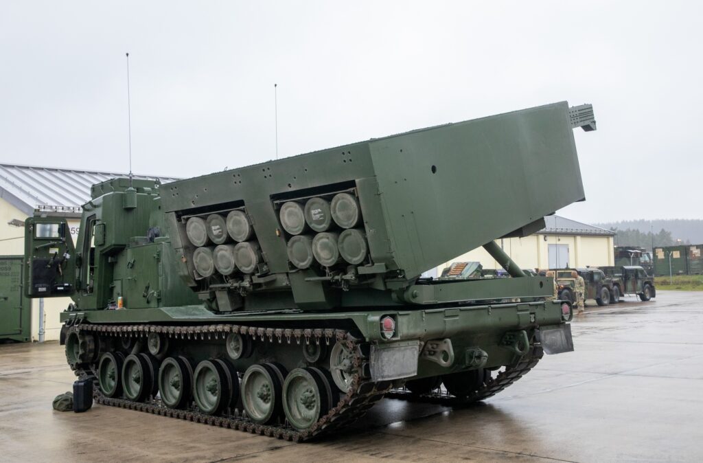 Modernste Version der Artillerie M270A2 in Europa